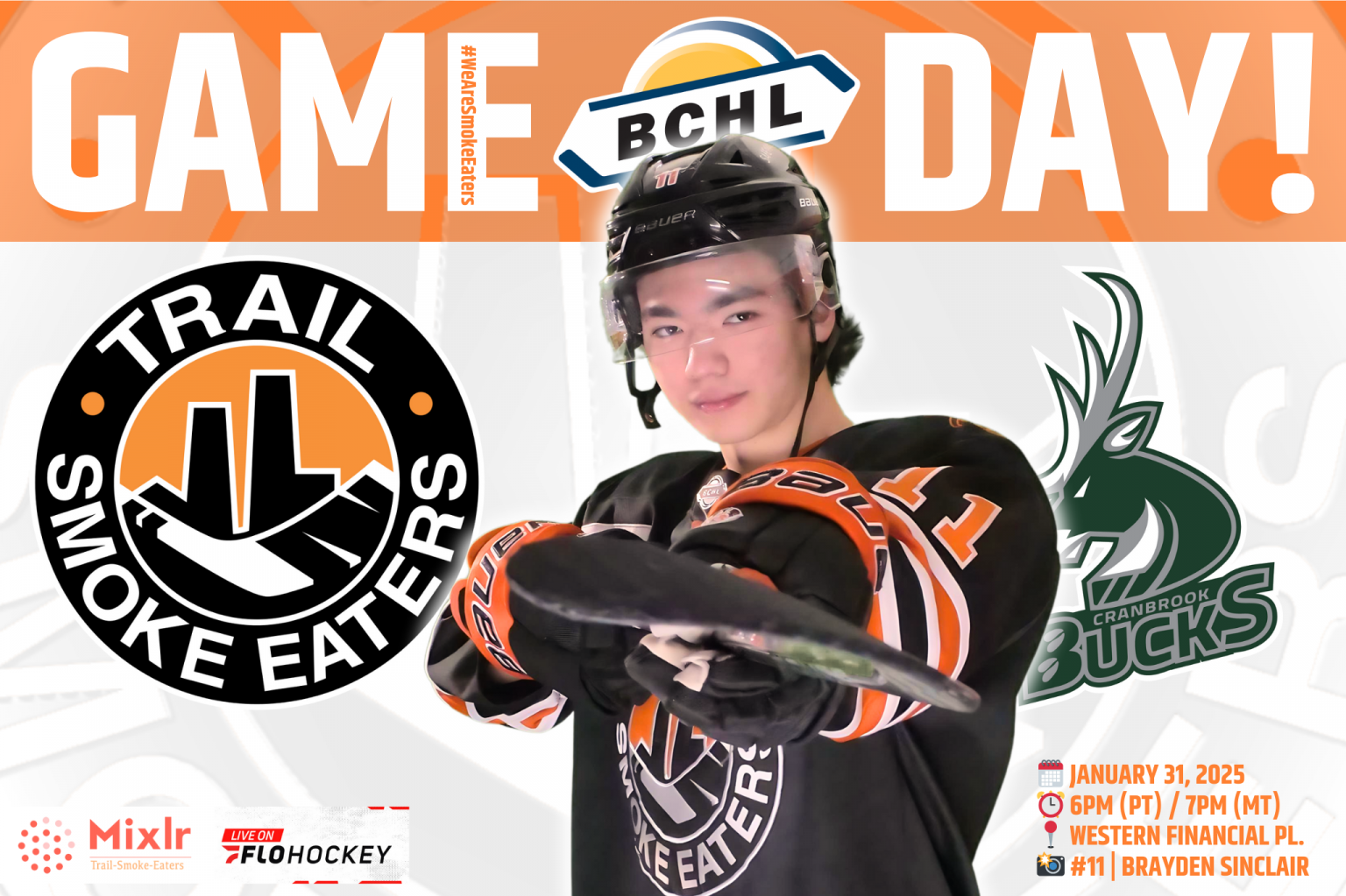 Game Day | TRA at CRA | Trail Smoke Eaters