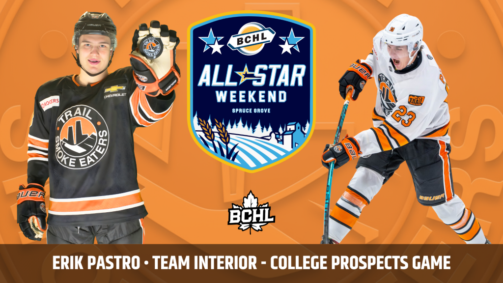 Pastro selected for All-Star Weekend: Team Interior | Trail Smoke Eaters